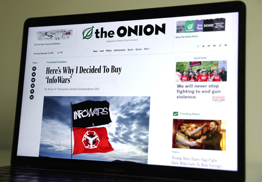 The Onion Buys Conspiracy Theory and Fake News Website Infowars, Backed ...